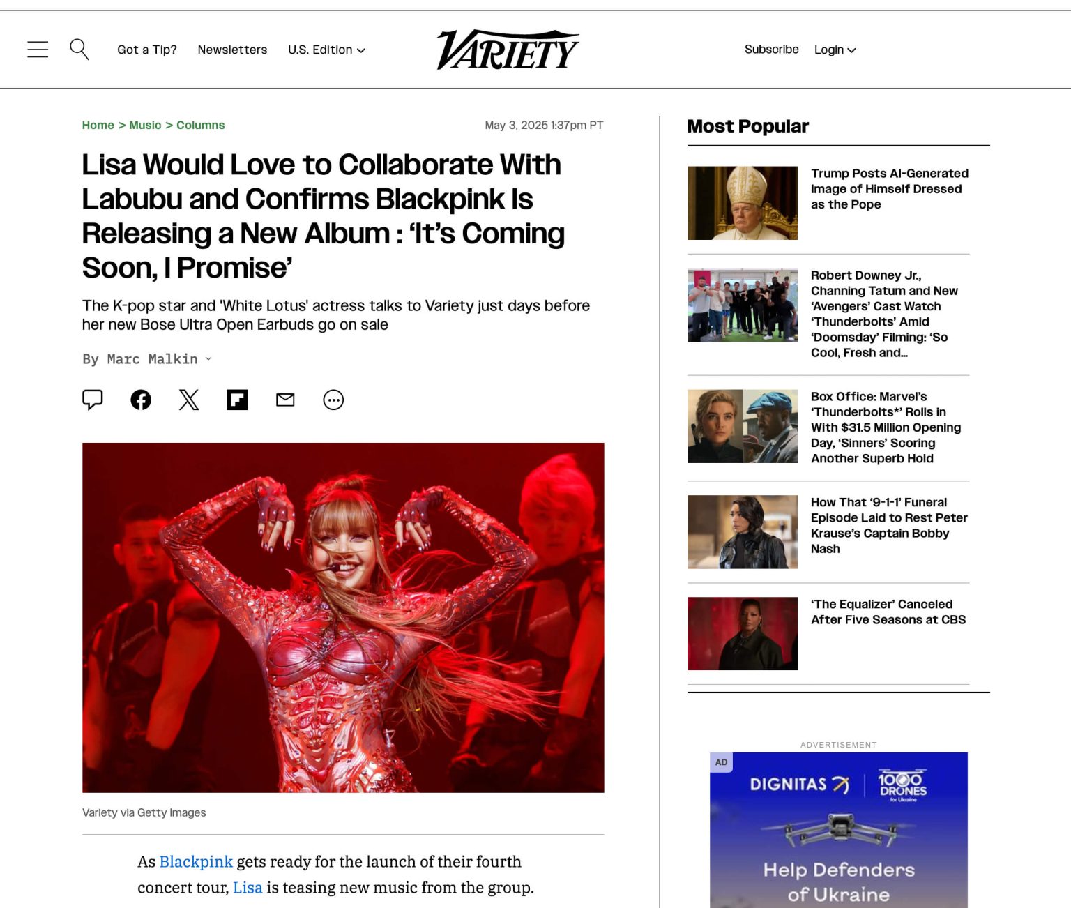 Lisa Confirms BLACKPINK’s Album Release: In the Studio Just a Few Days ...